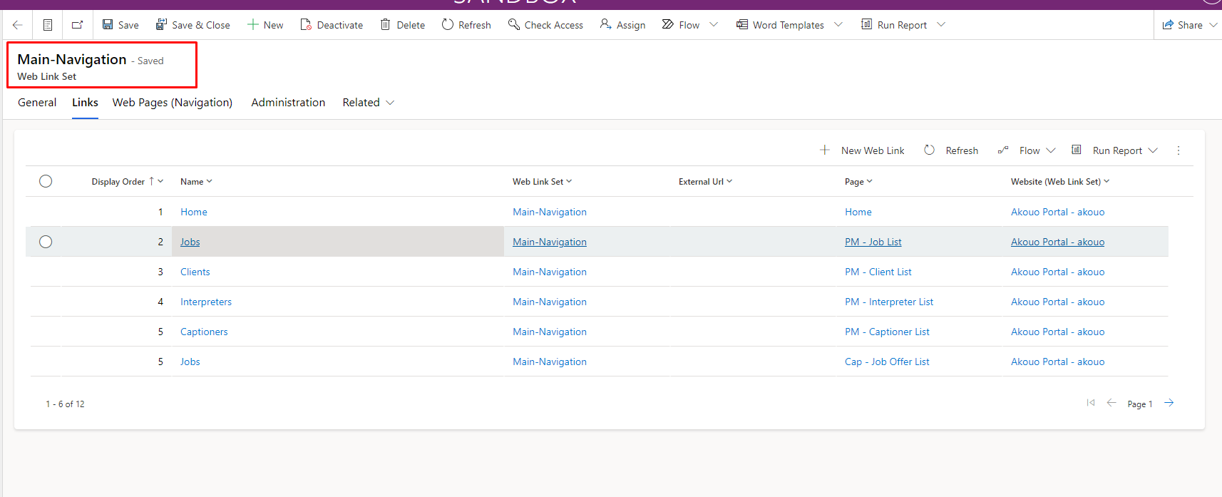 Webrole Based Navigation Bar Access On Powerapps Portals